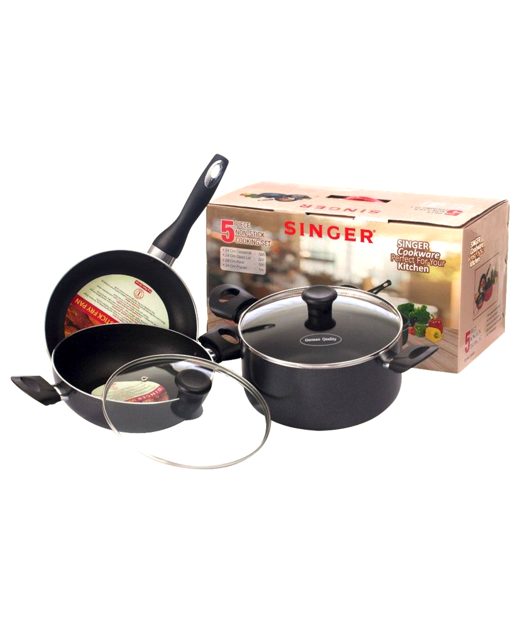 Non-Stick Cookware Gift Set (5 Pcs) - Ideal Wedding Gift