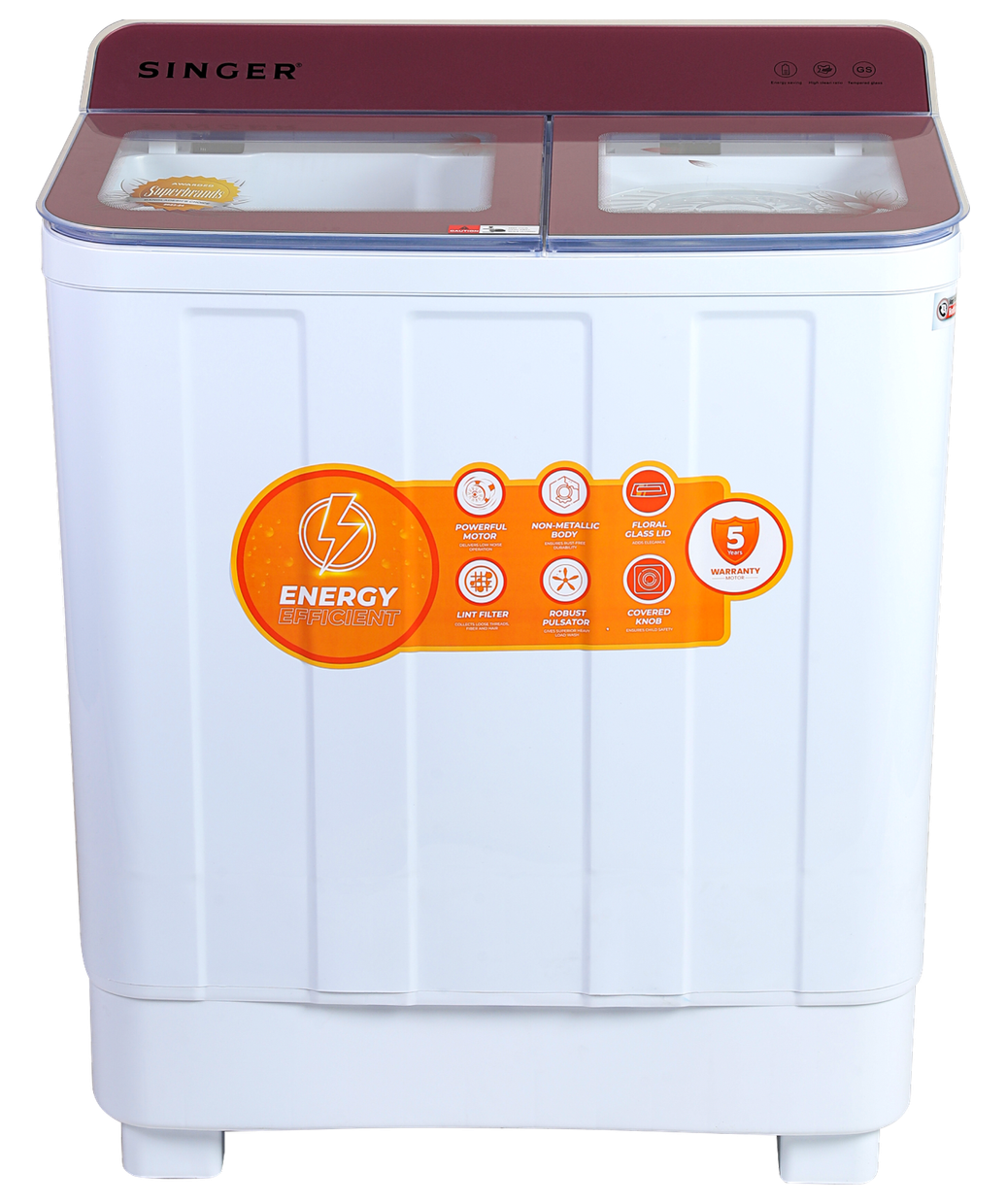 SINGER 9.0 KG Semi-Auto Washing Machine | Affordable & Energy Efficient ...