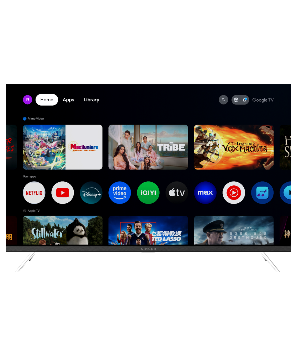 Singer 32 inch Google TV, HD Resolution, Android OS, Voice Control