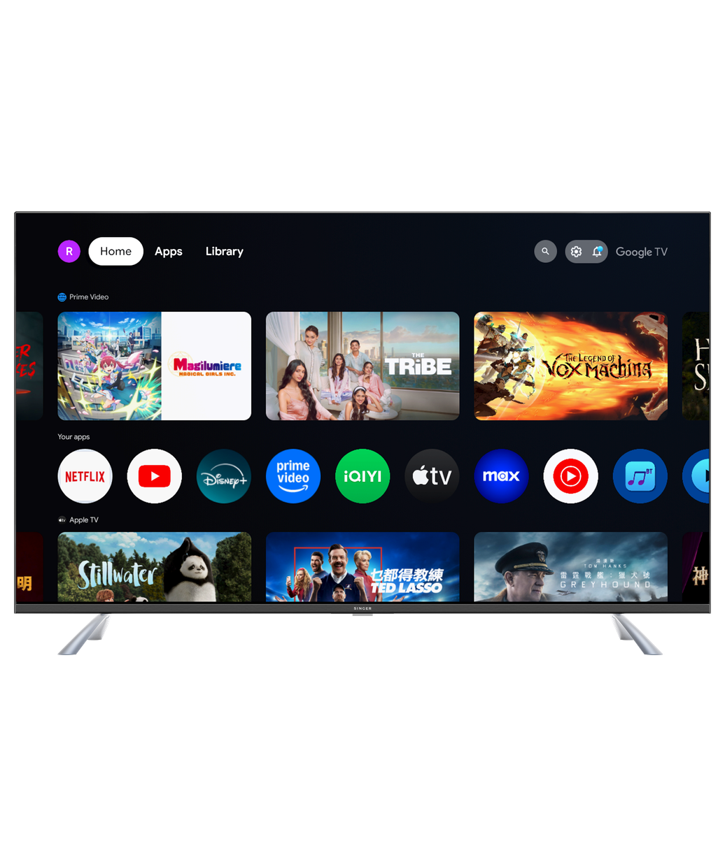 Singer 43 inch Google TV, FHD Resolution, Voice Control, Netflix