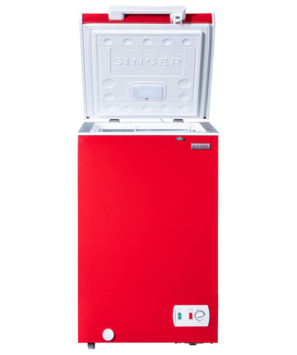 Singer 99L Chest Freezer – Convertible, Antibacterial, Silver